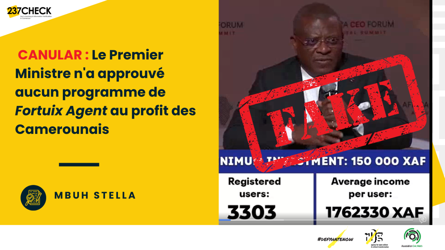 CANULAR : Le Premier Ministre n’a approuvé aucun programme de Fortuix ...